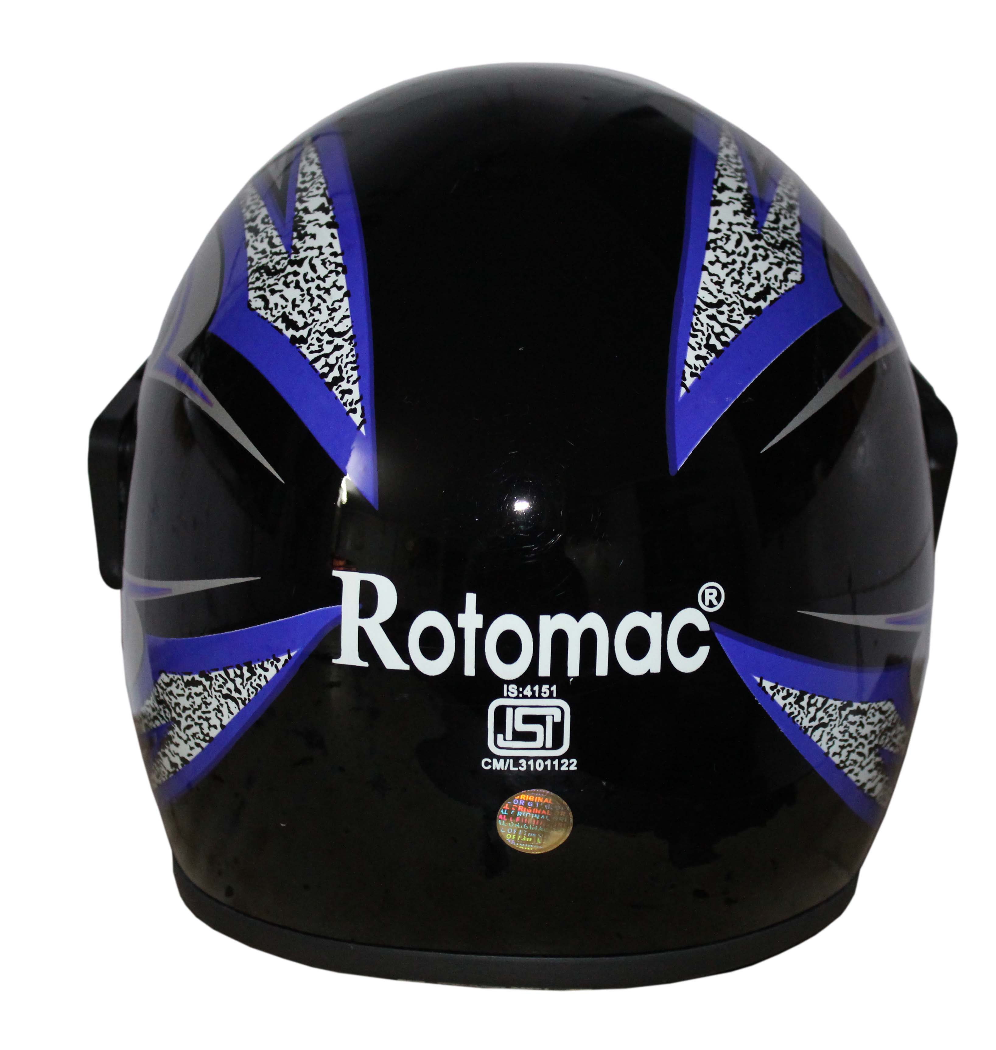 Buy Full Face ISI Mark Solid Plastic Helmet With Visor Online @ ₹499 ...
