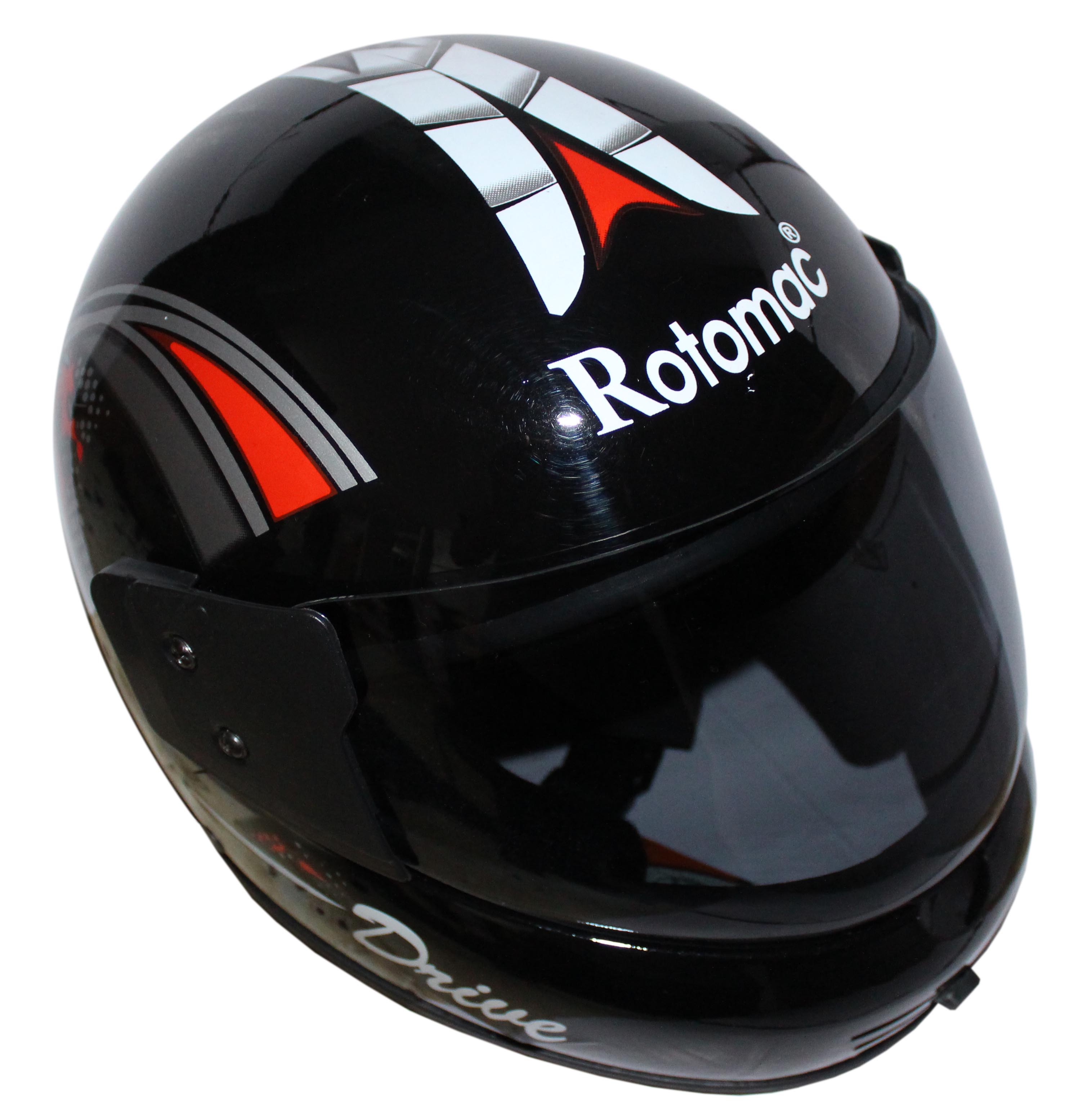 Buy Full Face ISI Mark Solid Plastic Helmet With Visor Online @ ₹499 ...