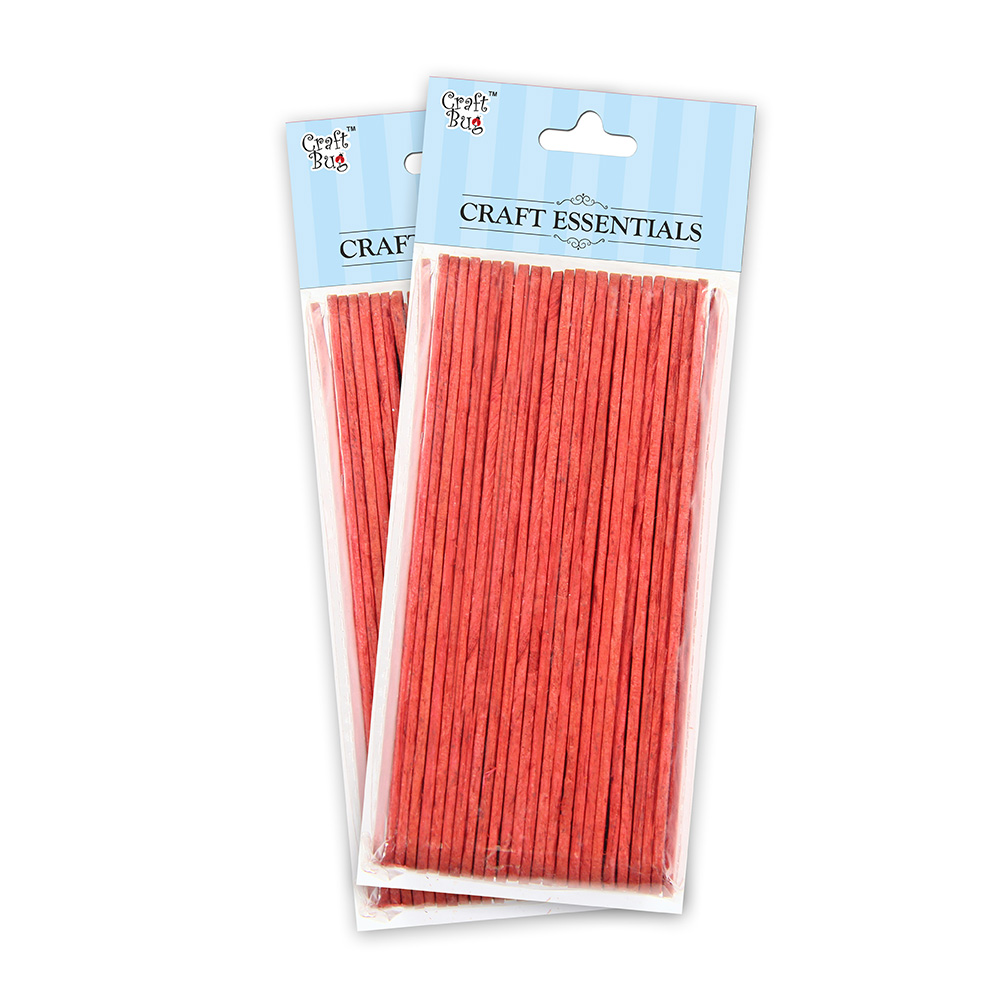 Buy Popsicle Stick / Lolly Stick / Craft Stick - Red Online @ ₹199 from ...
