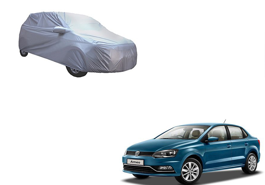 Buy Autonity Car Body Cover Silver With Mirror and Antenna Pocket and ...