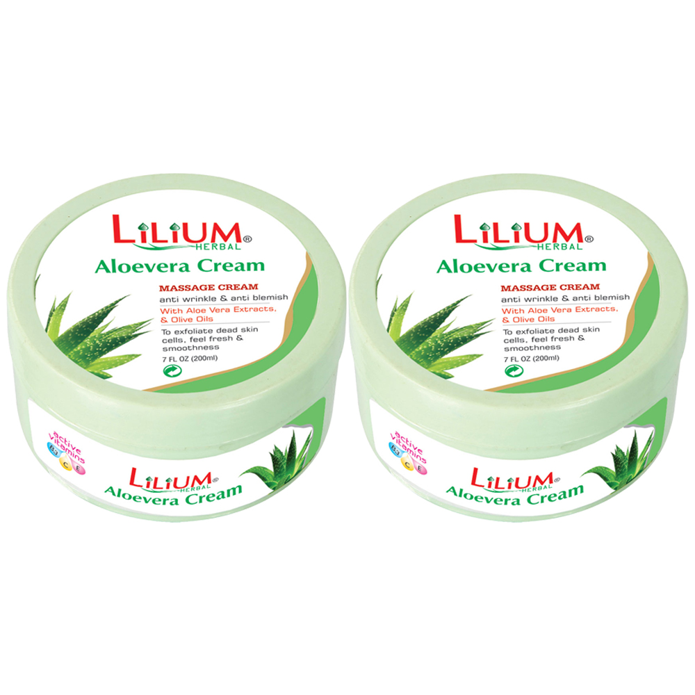 Buy Lilium Aloe Vera Cream 200ml Pack of 2 Online @ ₹199 from ShopClues