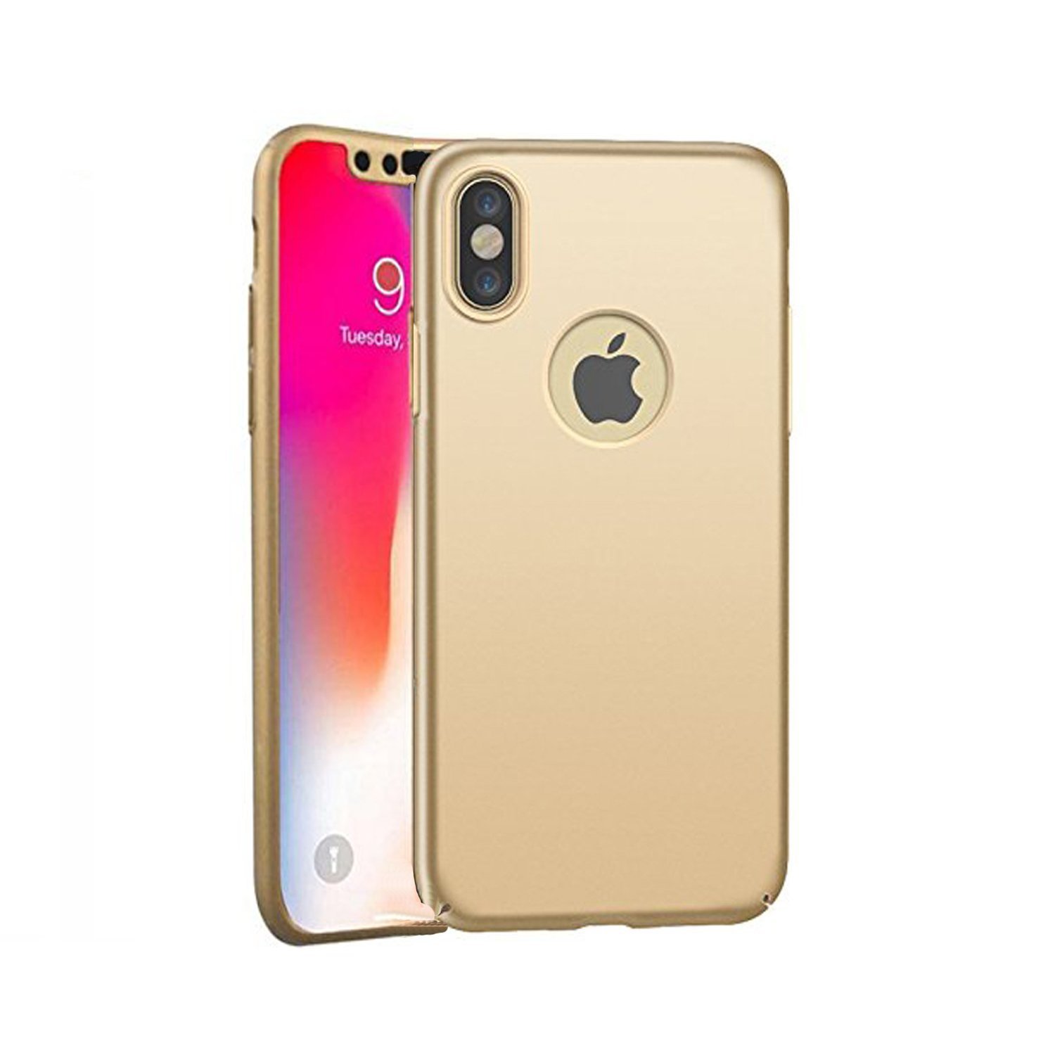 Buy SK IPAKY FULL COVERED 360 DEGREE FRONT BACK CASE COVER FOR IPHONE X ...
