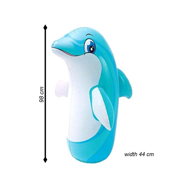 Buy Intex Hit Me Inflatable 3D Punching Bop Bag- Dolphin - For Age 3 ...