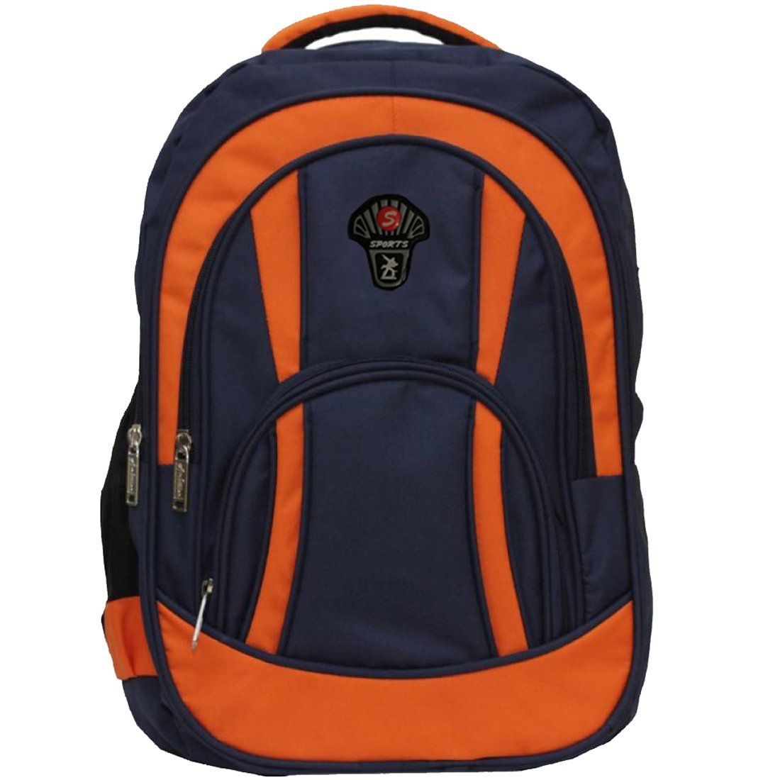 Buy Navigate Black and Orange Backpack Online @ ₹575 from ShopClues