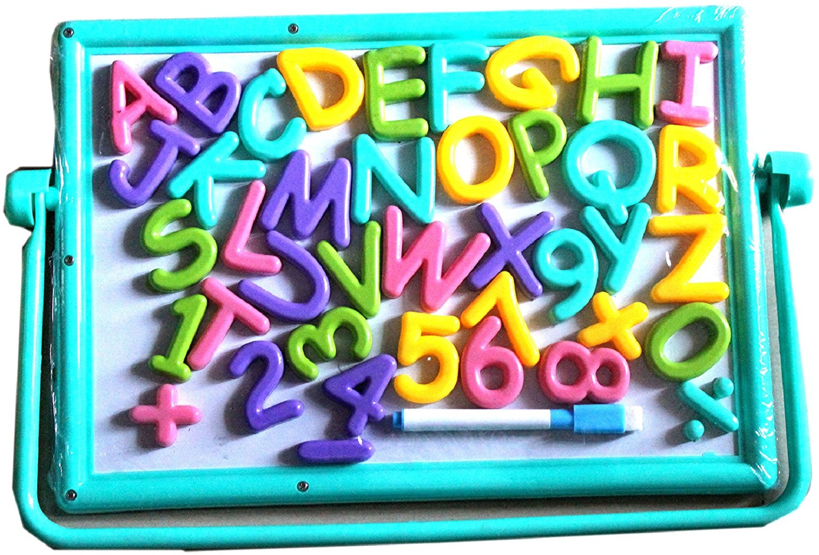 Buy Kids Educational Alphabet Magnetic Number Board with Marker, Chalk ...