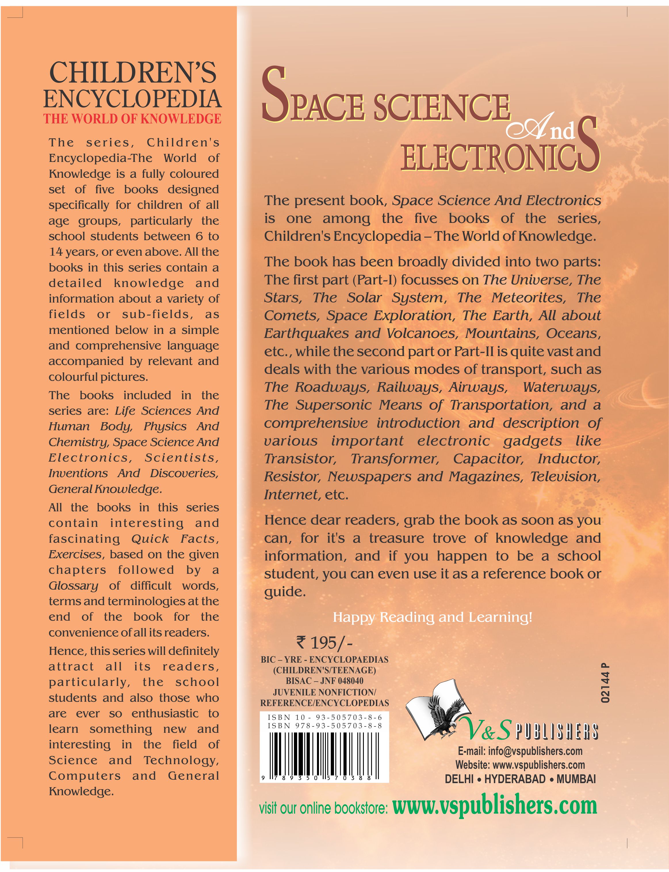 Buy CHILDRENS ENCYCLOPEDIA - SPACE, SCIENCE AND ELECTRONICS Online @ ₹176 from ShopClues