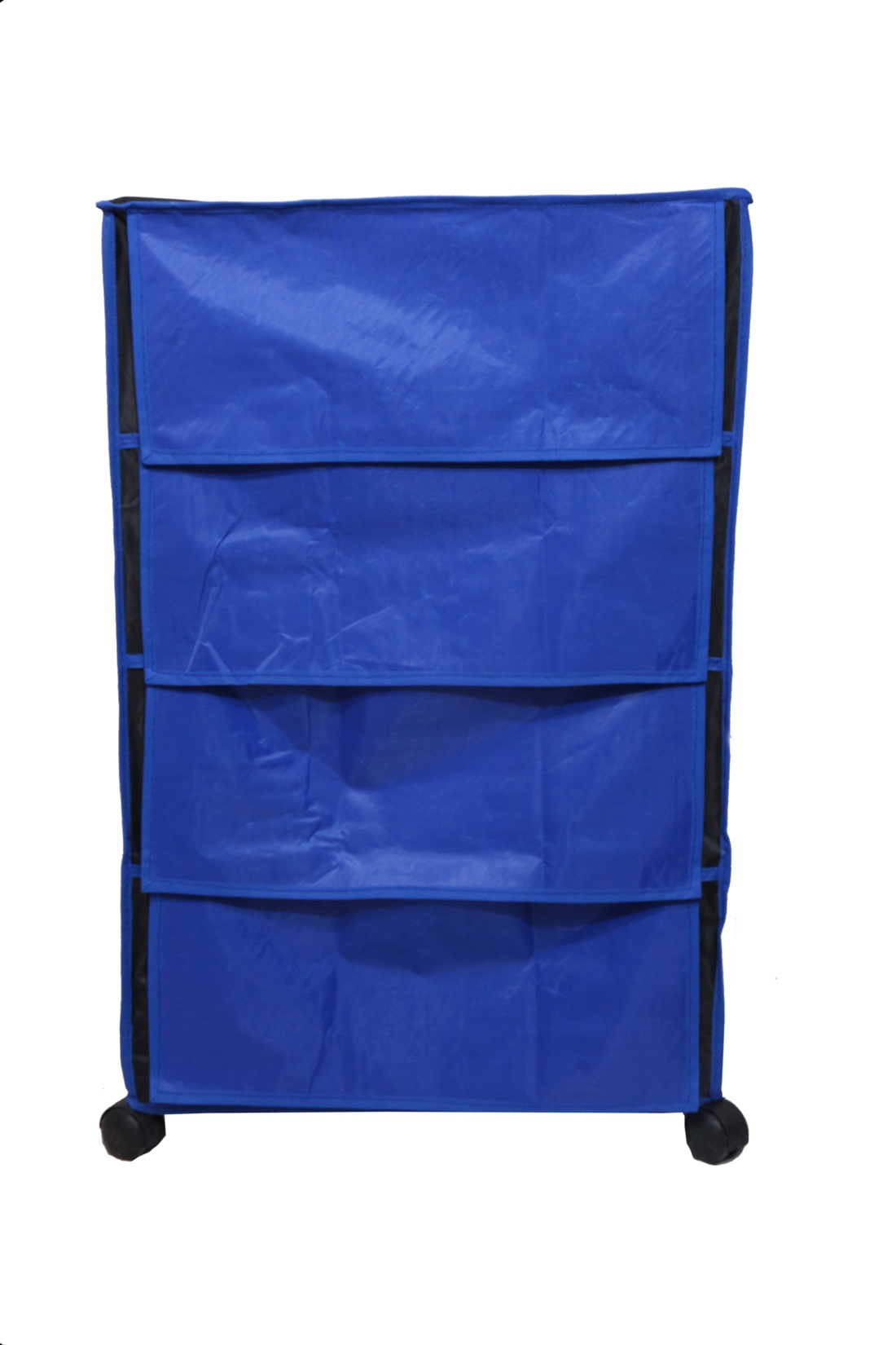 Buy Talcoo Fabric Shoe Rack(4 Box)-Blue Online @ ₹1499 from ShopClues