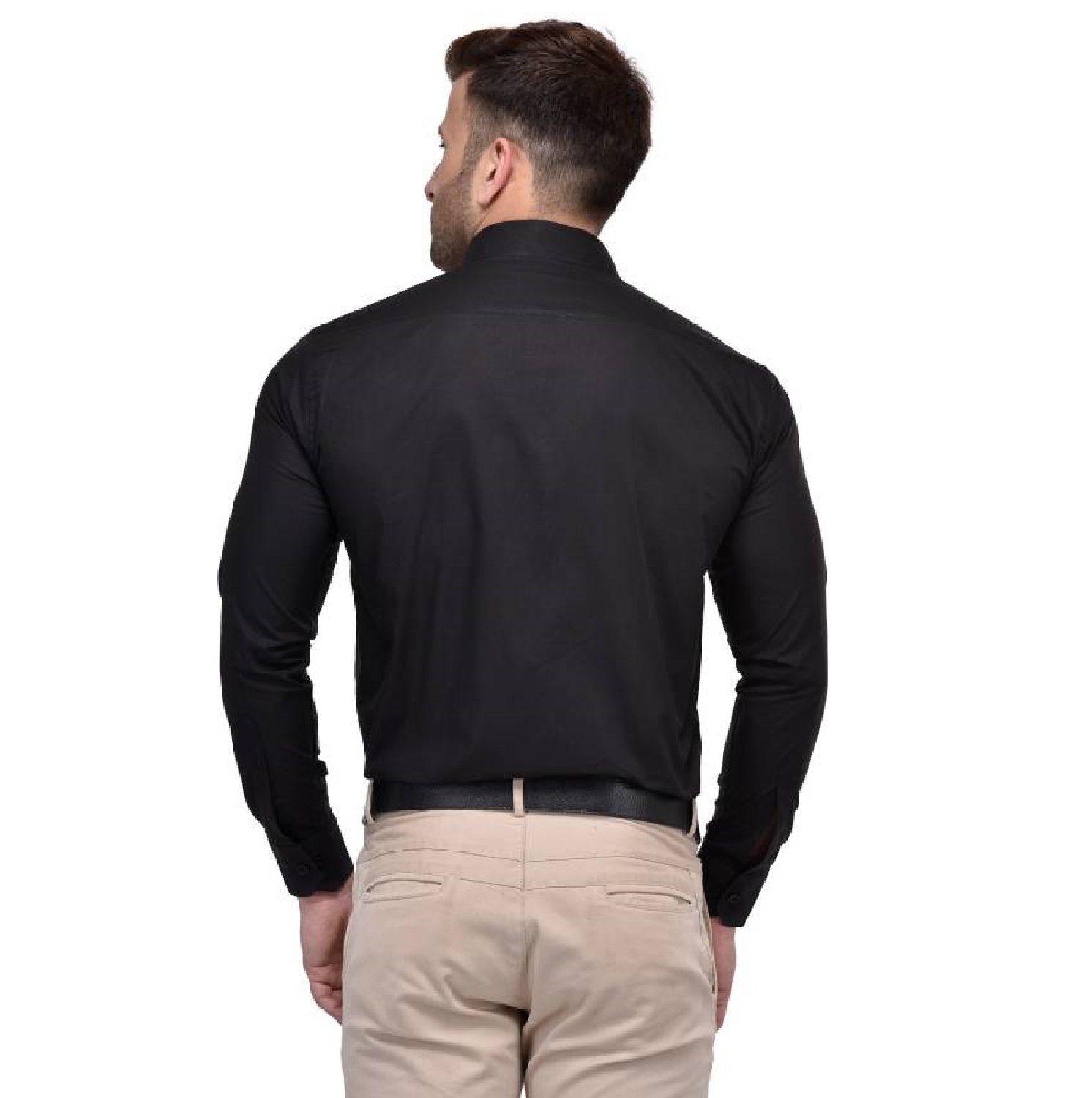 Buy Klick2Style Men's Cotton Polyester Blend Black Shirt Online @ ₹999 ...