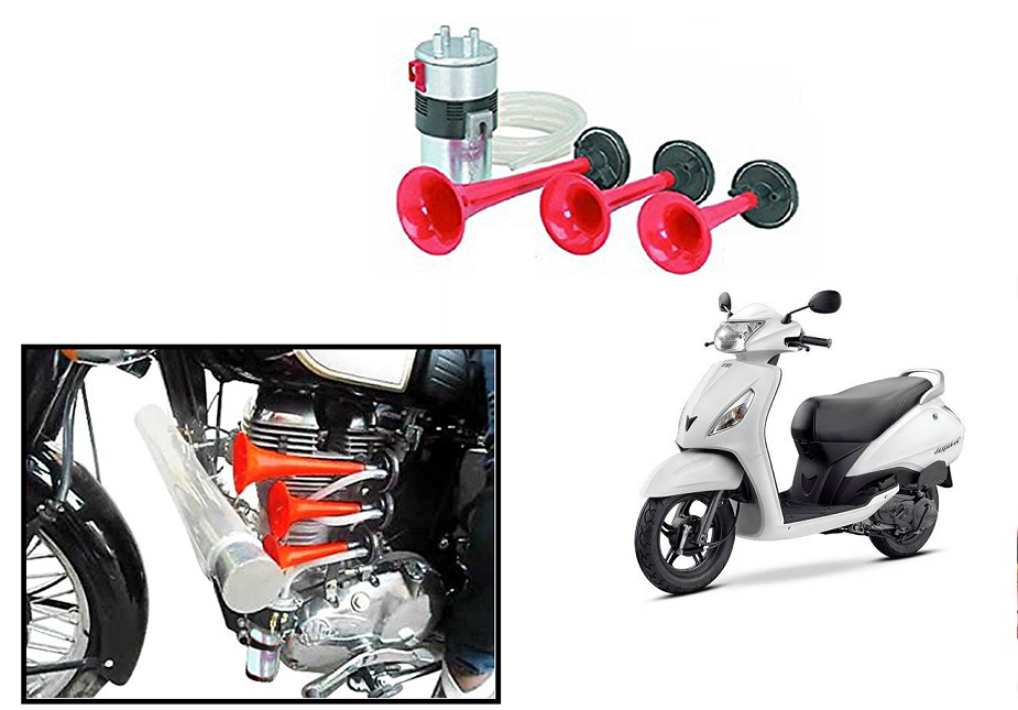 Buy Autonity 3 Pipe Air Pressure Bike Horn For TVS Jupiter Online ...