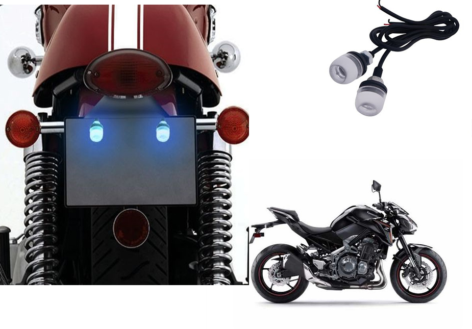 Buy Autonity Bike LED Number/Licence Plate Ice Blue Lights Set Of 2 for ...