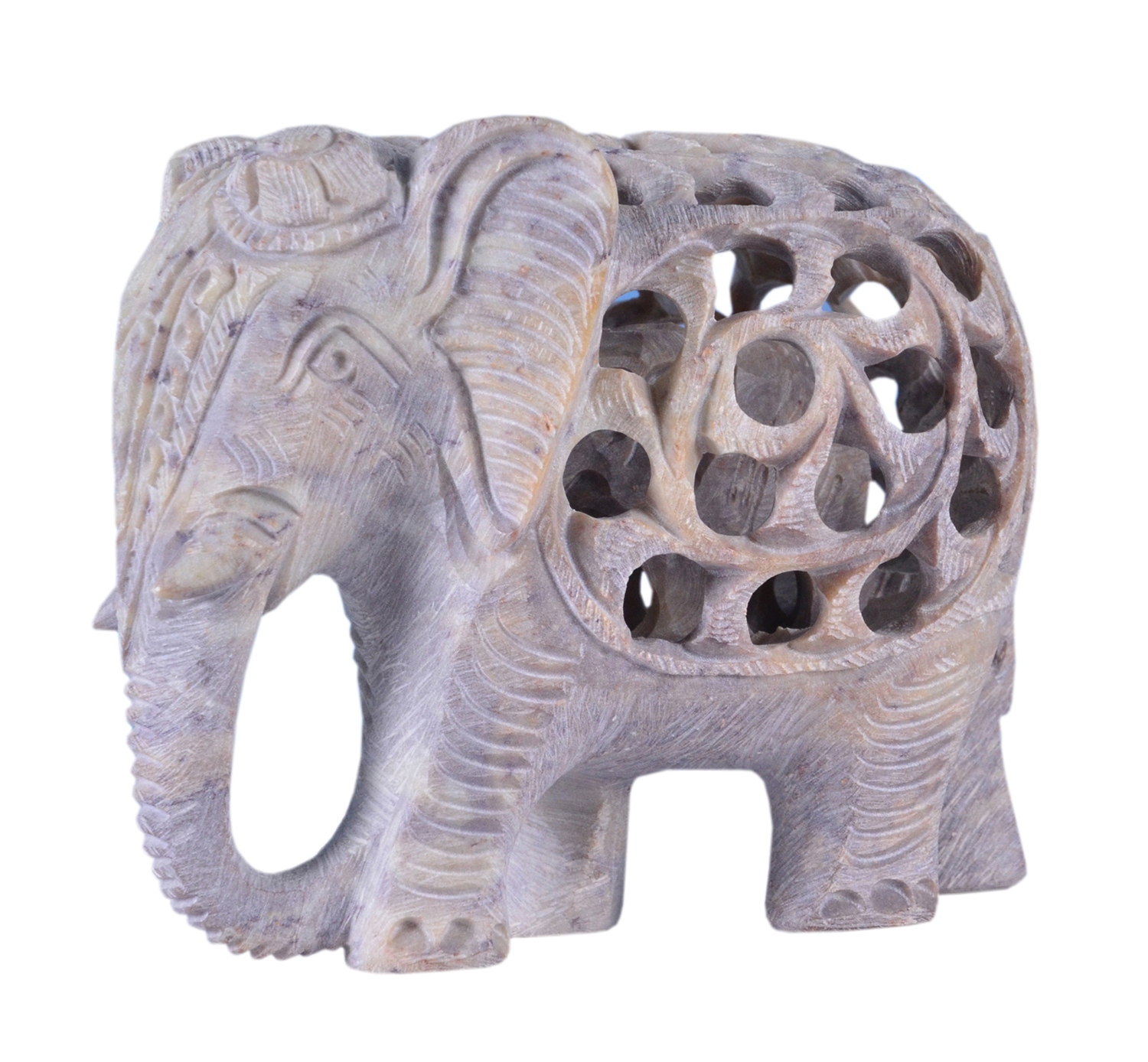 Buy Avinash Handicrafts Stone Undercut Elephant (Trunk Down) 3.5 inch ...