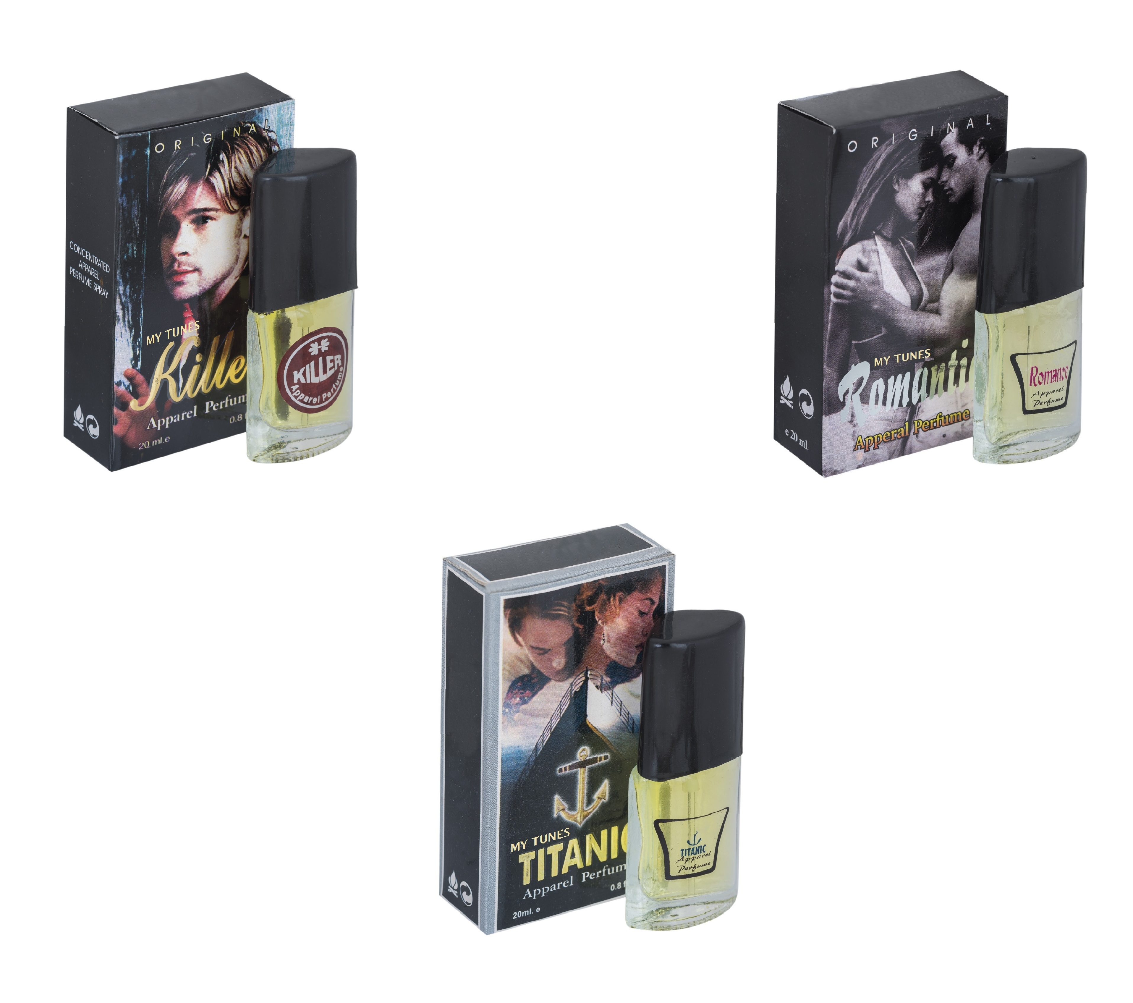 Buy Skyedventures Set of 3 Kiier-Romantic-Titanic Perfume Online @ ₹289 ...
