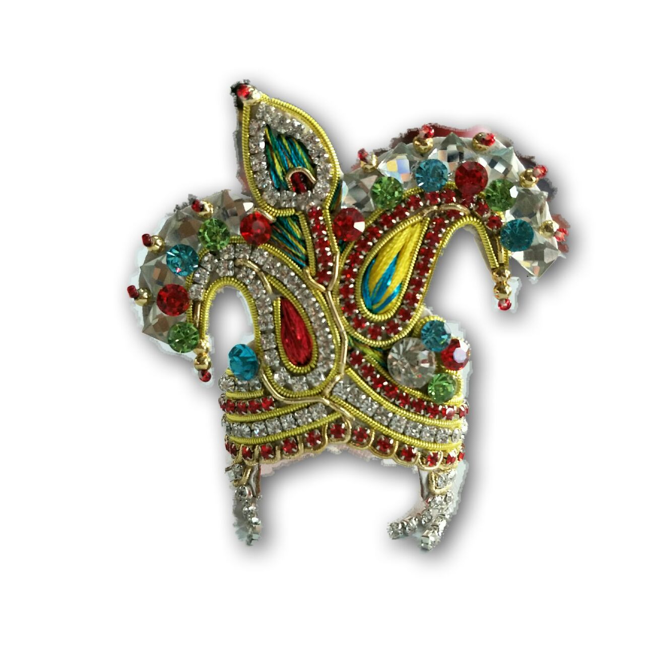 Buy Beautiful Zari Work Mukut For Laddu Gopal / Thakurji Mukut Shringar ...