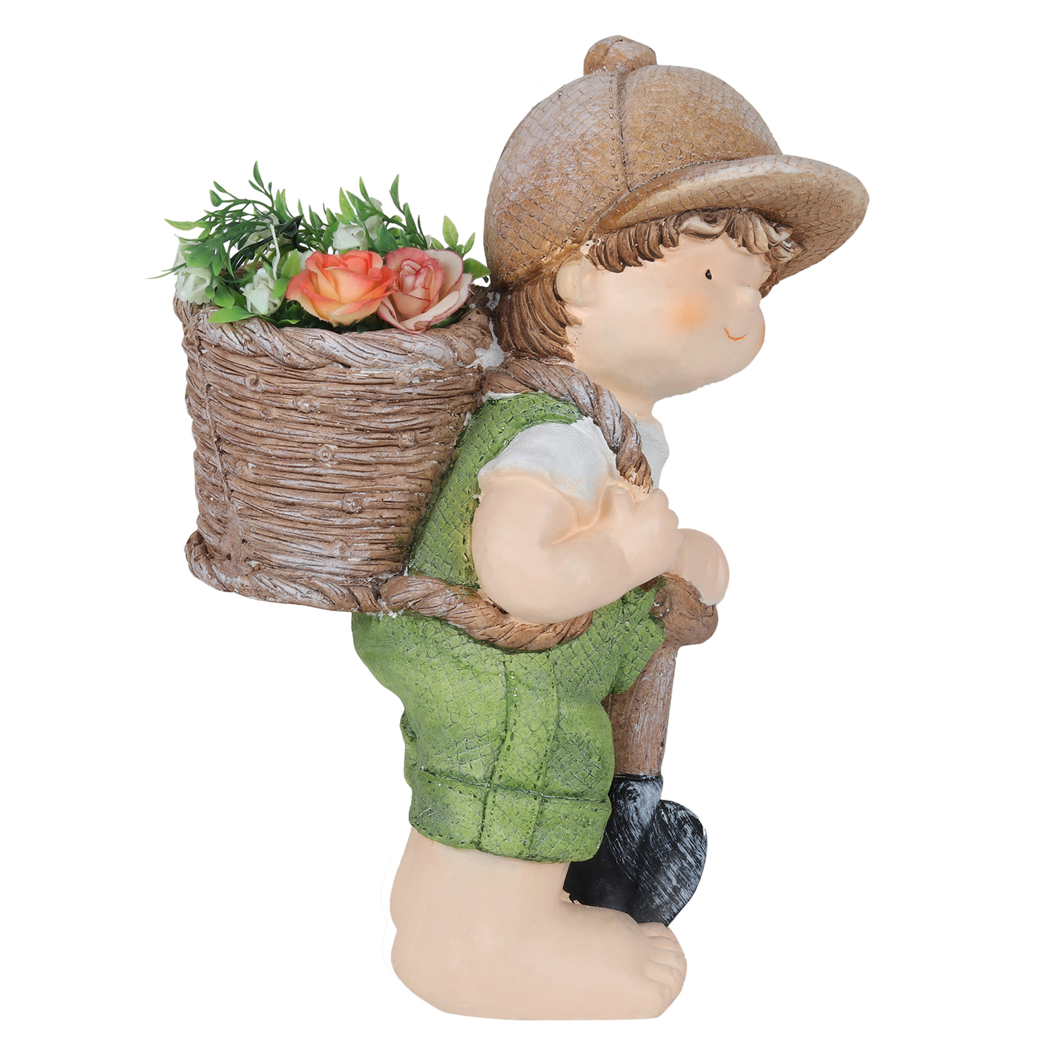 Buy Wonderland Boy with Pot, planter, planters on back made or resin ...