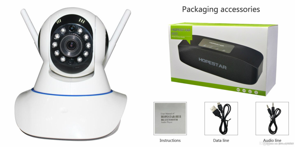 Buy Mirza Wifi CCTV Camera and Hopestar H11 Bluetooth Speaker for ...