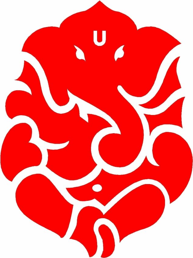 Buy Shri Ganesh Red Vinyl Car Sticker / Decal Online @ ₹139 from ShopClues