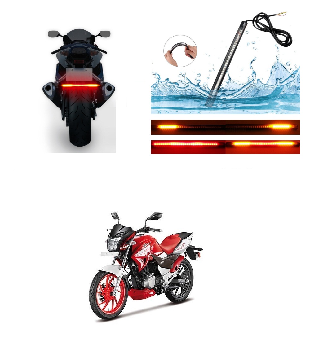 Buy AutoStark Motorcycle Bike Atv Universal Flexible Led Strip Tail ...