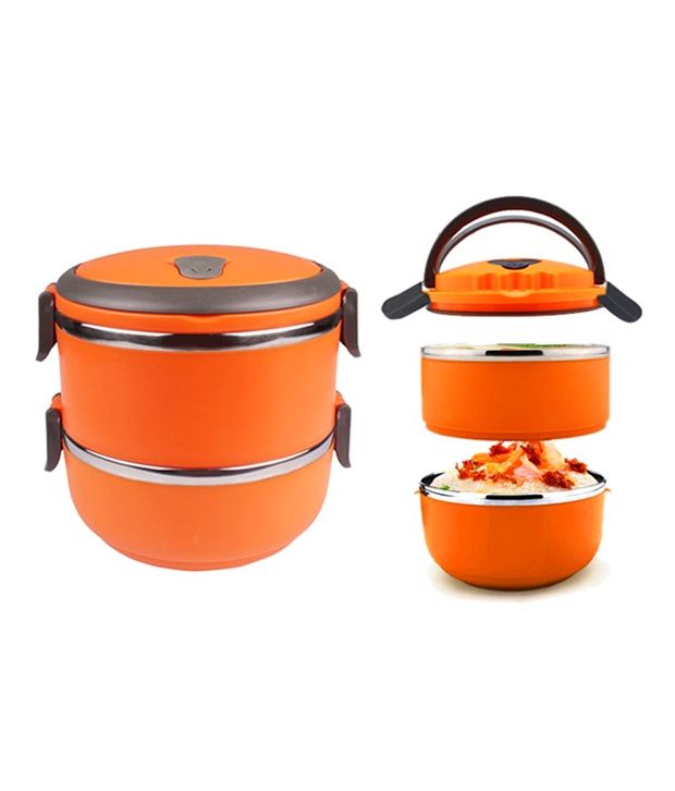 Buy 2 Layer Lunch Box Picnic Food Container Tiffin Hot Box Vacuum ...