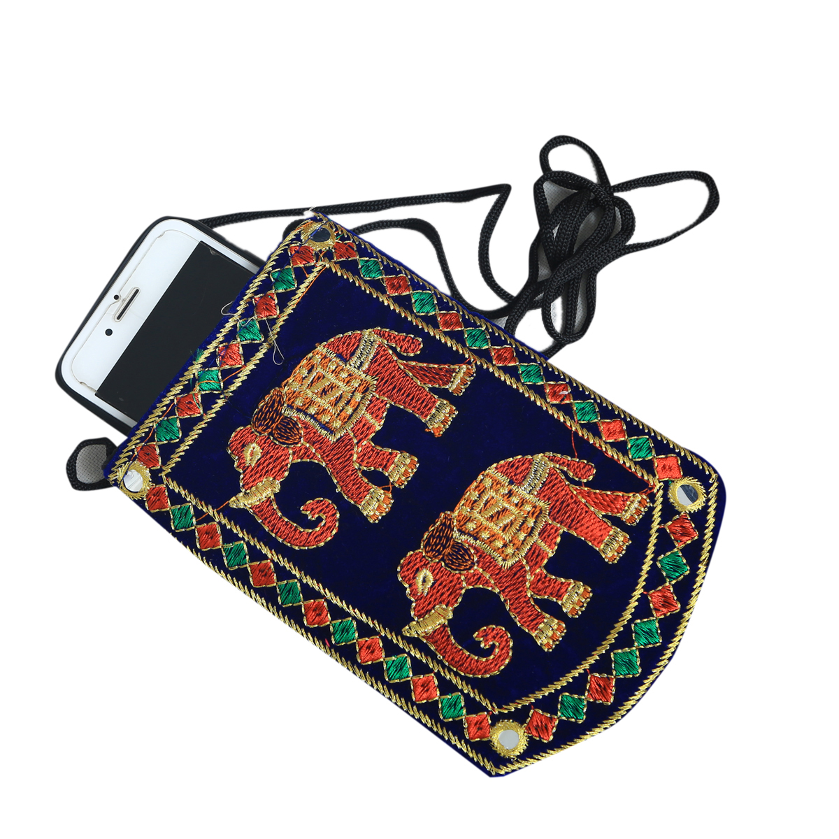 Buy Kuber Industries Designer Embroided Mobile-Phone Pouch Cover With ...