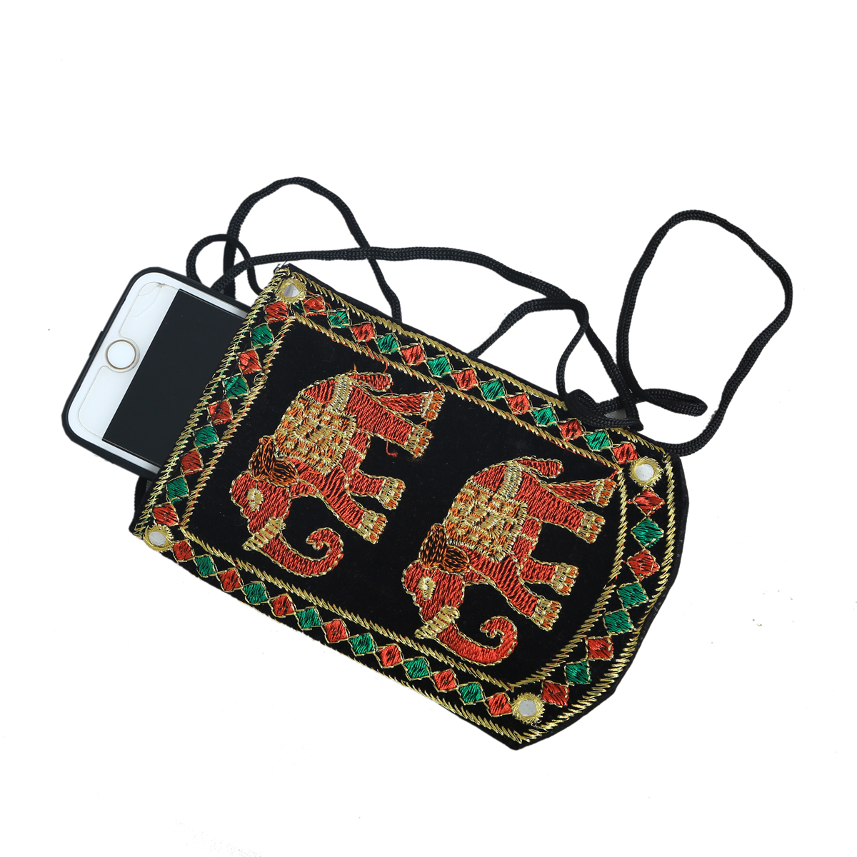 Buy Kuber Industries Designer Embroided Mobile-Phone Pouch Cover With ...