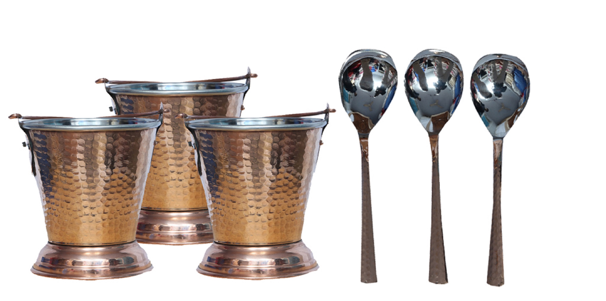 Buy Kuber Industries Handmade Hammered Copper Steel /Copper Gravy ...