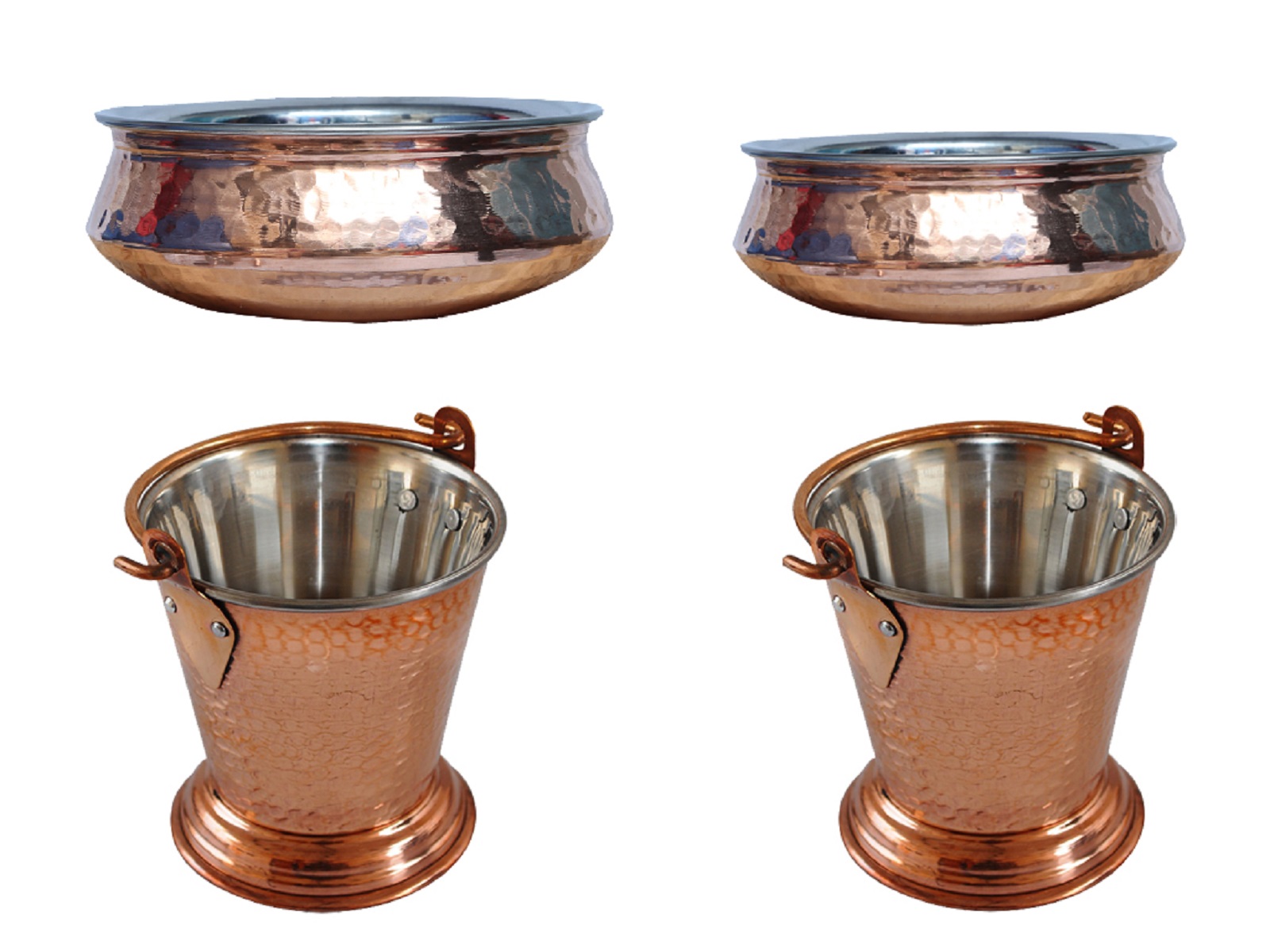 Buy Kuber Industries Handmade Hammered Copper Steel /Copper Gravy ...