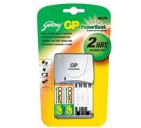Godrej Gp M520 Rechargeable Batteries X 2 AA Ni-mh 2500 mAh Charger Power