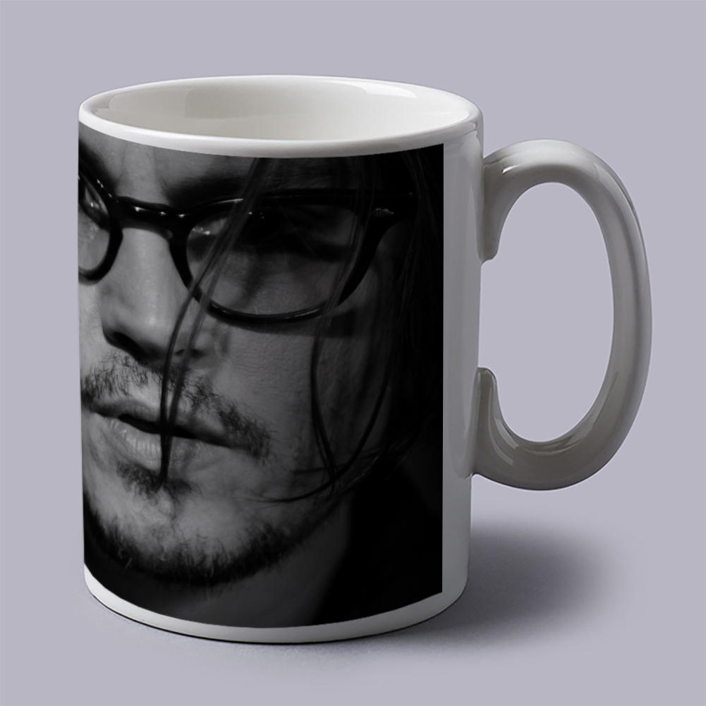 Shop Johnny Depp Black And White Coffee Mug Online - Shopclues