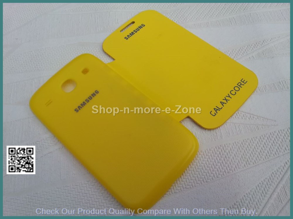 Samsung Galaxy Core I8260 I8262 Flip Case Diary Cover - YELLOW