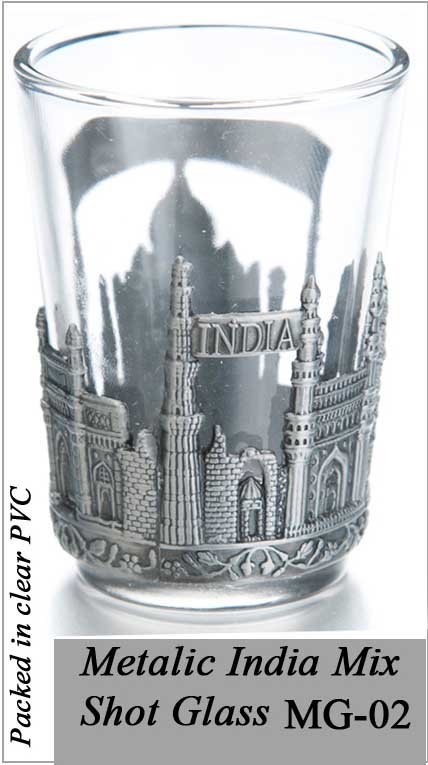 SOUVENIR TAJ MAHAL SHOT GLASSES INDIA