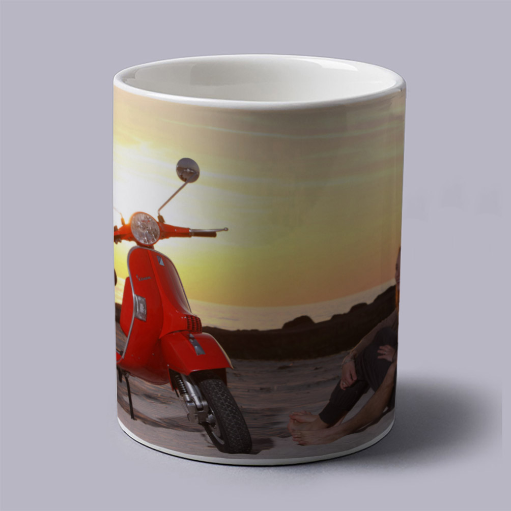 Shop Red Vespa Coffee Mug Online - Shopclues