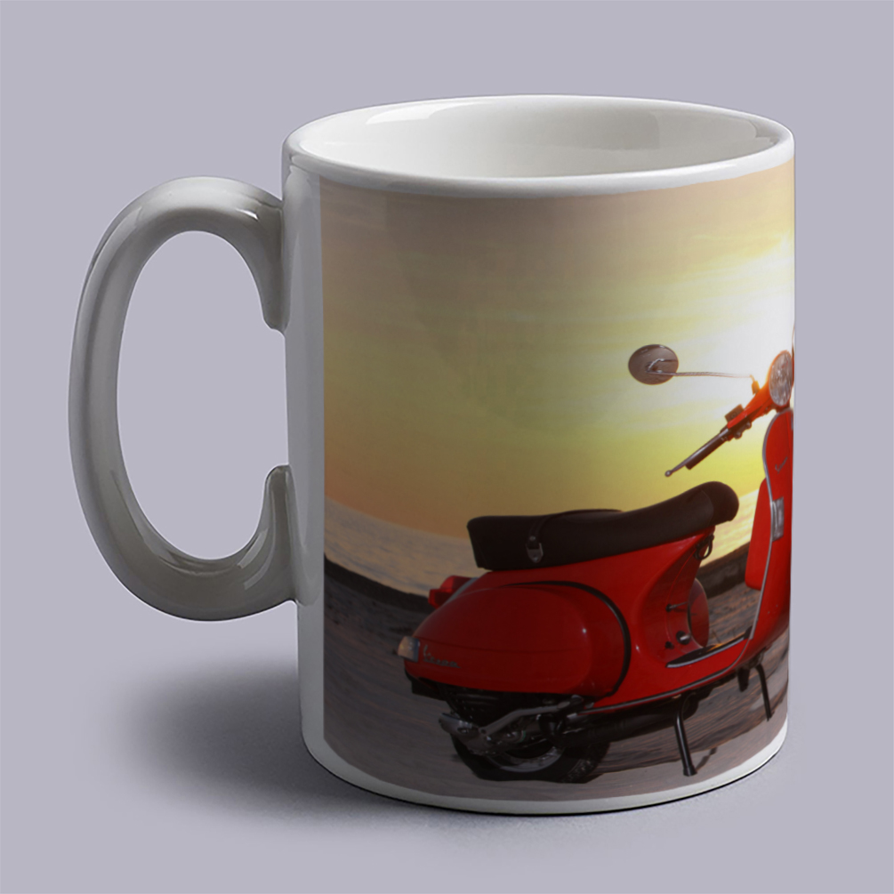 Shop Red Vespa Coffee Mug Online - Shopclues