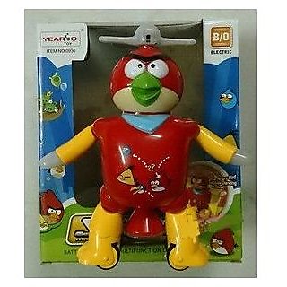 Dancing Angry Bird Robot Flashing Lights Music Rotating Step Movements ...