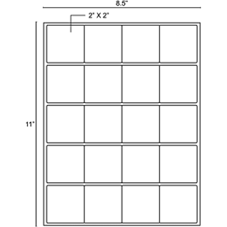 Shop Ospac Blank Paper Labels 2 X 2 Inch -2000 Labels per pack Online ...