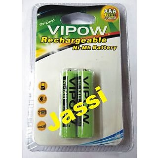 Rechargeable Cell Battery AAA+ 550 MAH 1.2 Volt 2 Pc Battery Pack