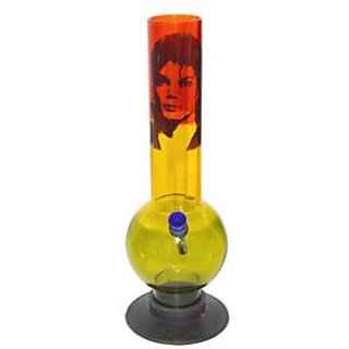 Rasta Color Michael Jackson Design Acrylic Bong-12 Inch