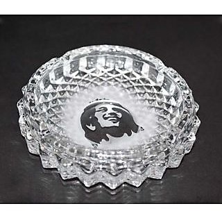 Online Little Goa Bob Marley Round Diamond Shape Crystal Glass Ash Tray ...
