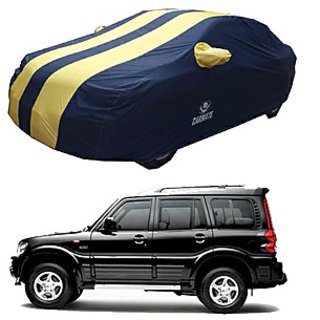 Shop Mahindra Scorpio Car Body Cover - Pearl Yellow & Blue - 100% Water ...