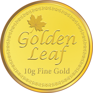 Gold Coin 10 Gm In 24K 995 Purity (BIS Hallmarked) by Golden Leaf