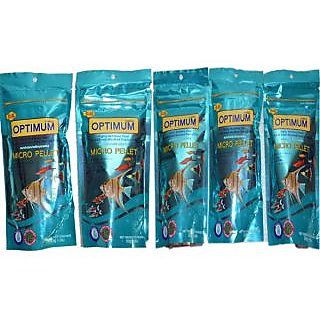 AQUARIUM FISH FOOD OPTIMUM MICRO PELLET FISH FOOD - SET OF 5 FF017036 ...