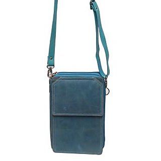 Chanter Leather Blue Sling Card Holder Bag | Buy laptop bag s, sling ...