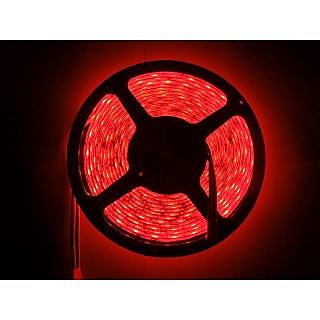 100% Waterproof Cuttable Red 5M Roll 3528 SMD LED Strip Light Home Car ...