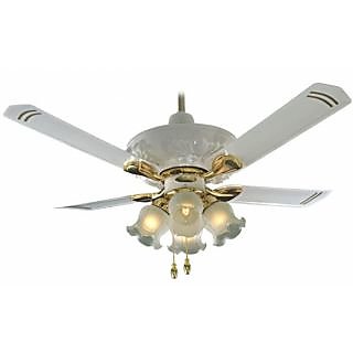 Breezalit Designer Venus Ceiling Fan 1200 mm (Glossy-Ivory)