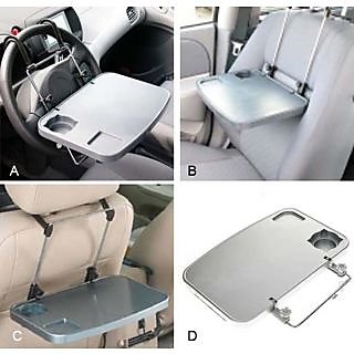 Silver Purpose Car Back Seat Steering Food Laptop Coffee Tea Tray ...