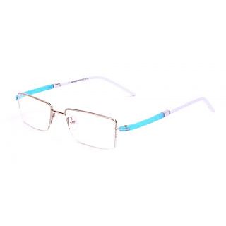 Traditional Comfortsight Silver Blue Unbreakable Polycarbonate Metal ...