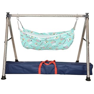 Indian Style Semi - Folding Stainless Steel Ghodiyu ( Baby Cradle ...