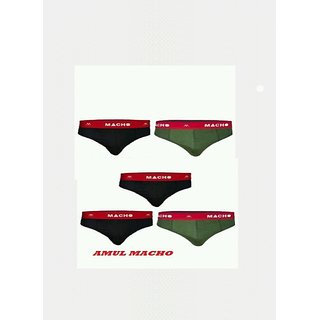 Buy amul macho smart cut men brief (pack of 5) Online @ ₹449 from ShopClues
