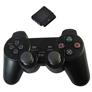 Buy Sony Playstation 2 Dualshock PS2 Wireless Remote Controller (Black ...