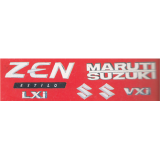 Buy LOGO ZEN ESTILO MONOGRAM EMBLEM CHROME Family Pack Online @ ₹499 ...