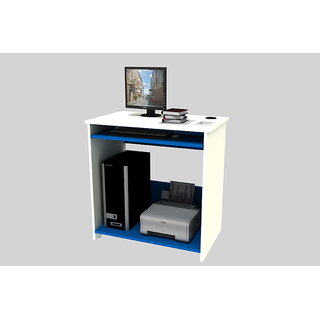 Buy Cornetto Computer & Study Table (White & blue) Online @ ₹4199 from ...